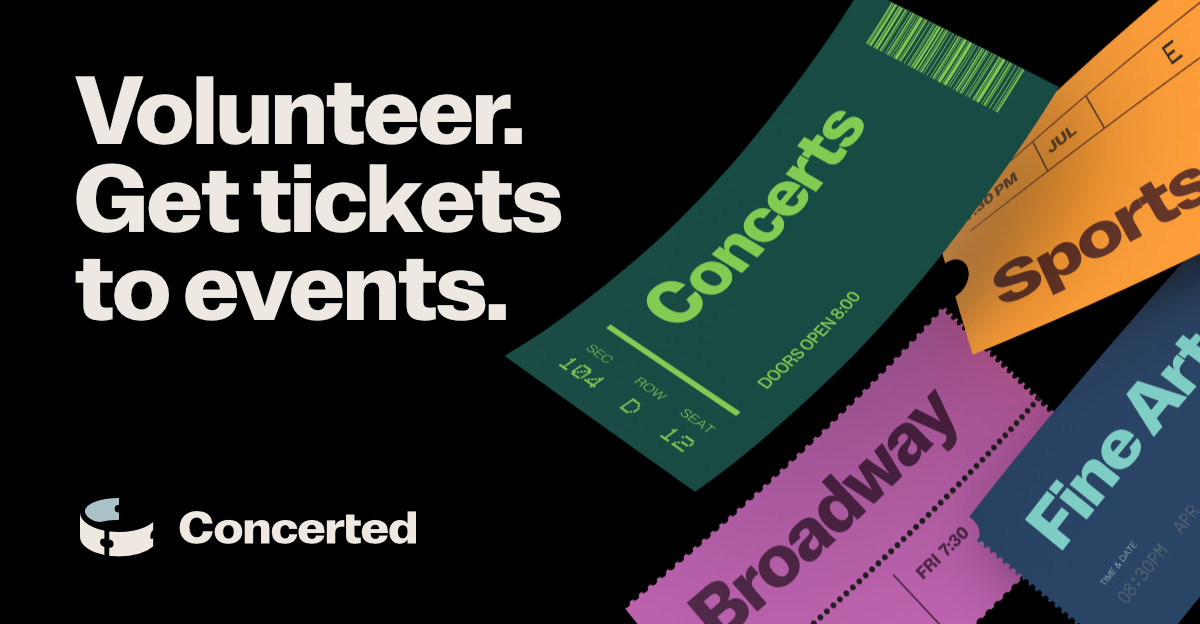Concerted — Trade Volunteer Hours for Event Tickets